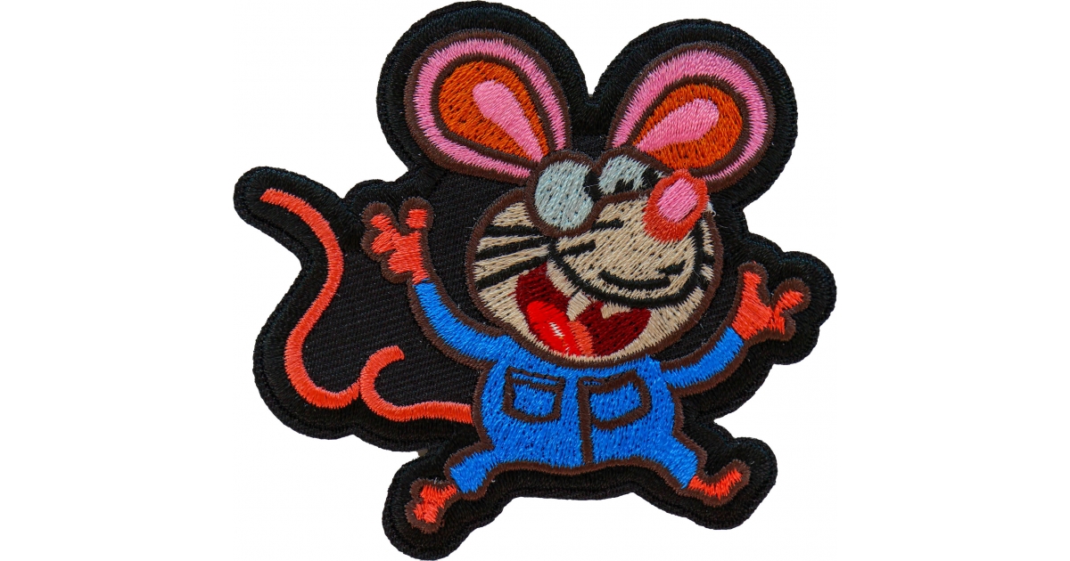 Nerdy Rat Iron on Patch by Ivamis Patches