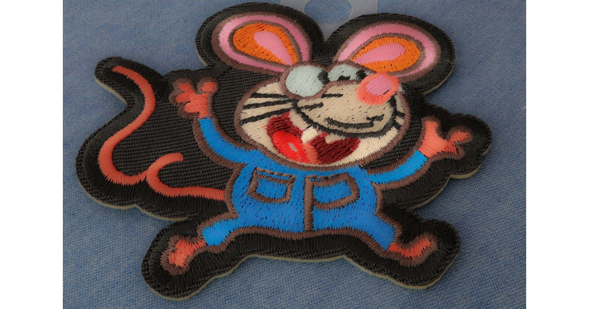 Nerdy Rat Iron on Patch by Ivamis Patches