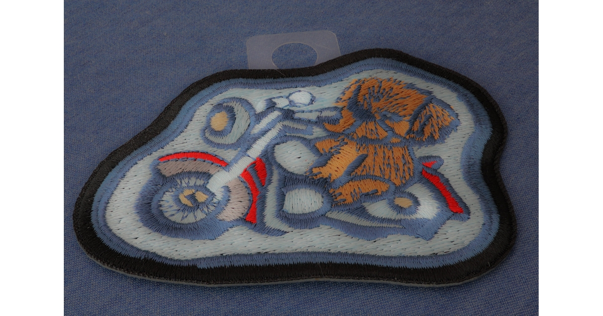 Doggy Biker Patch, Biker Vest Patches, Sew or Iron on Patch by Ivamis ...