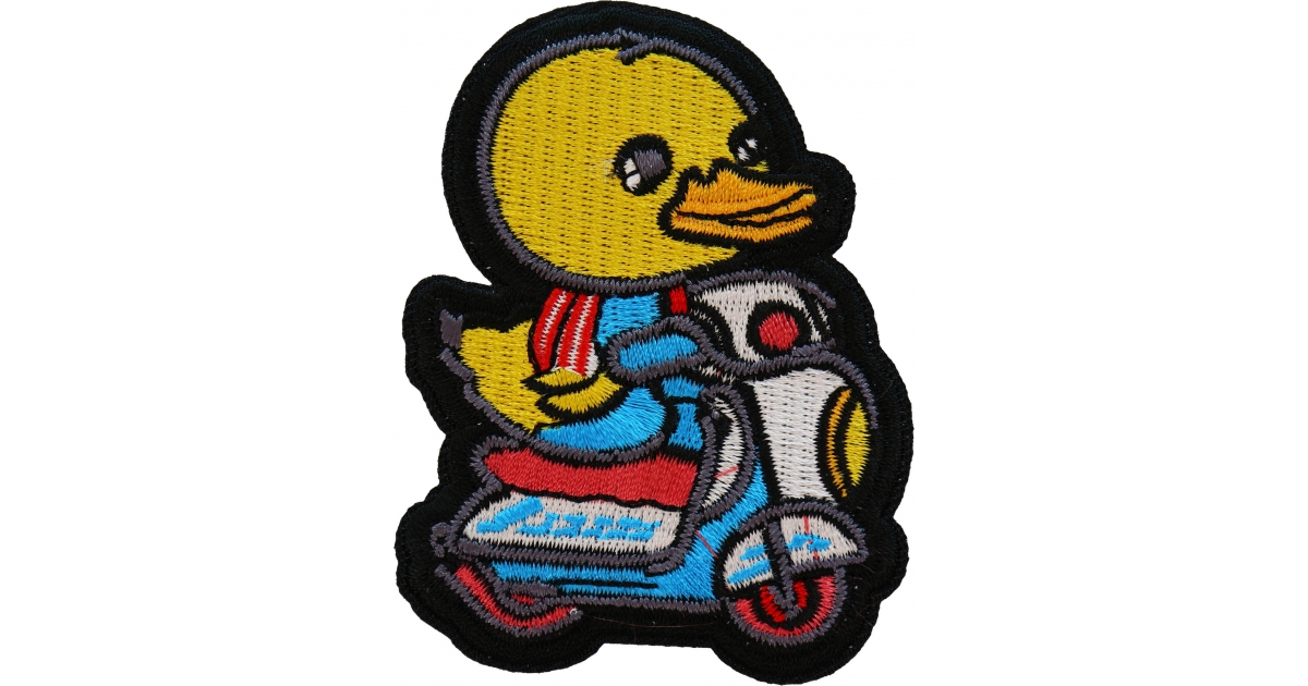 Baby Duck Biker Patch, Biker Vest Patches, Sew or Iron on Patch by ...