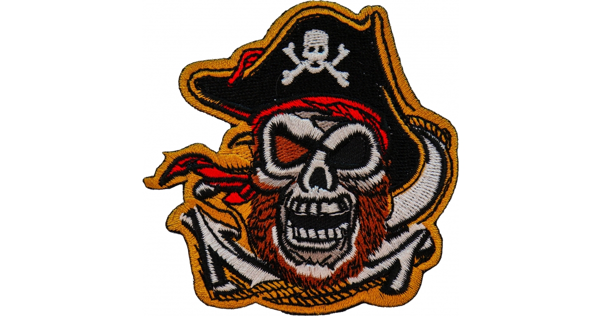 Pirate Skull Patch, Skull Patches by Ivamis Patches