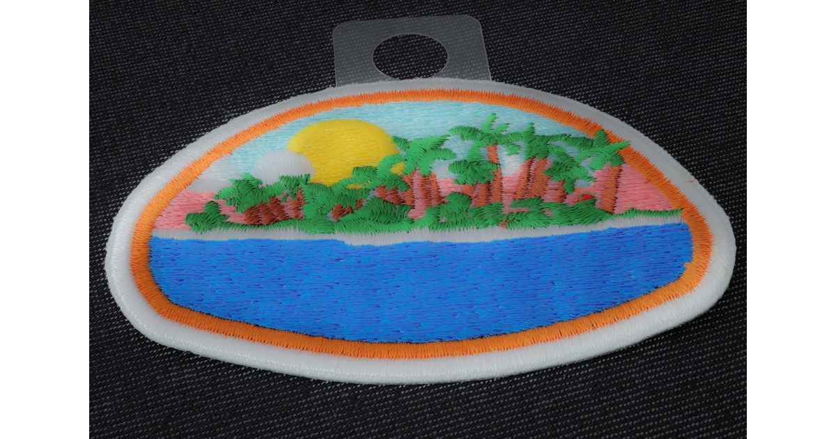 Paradise Island Iron on Patch by Ivamis Patches