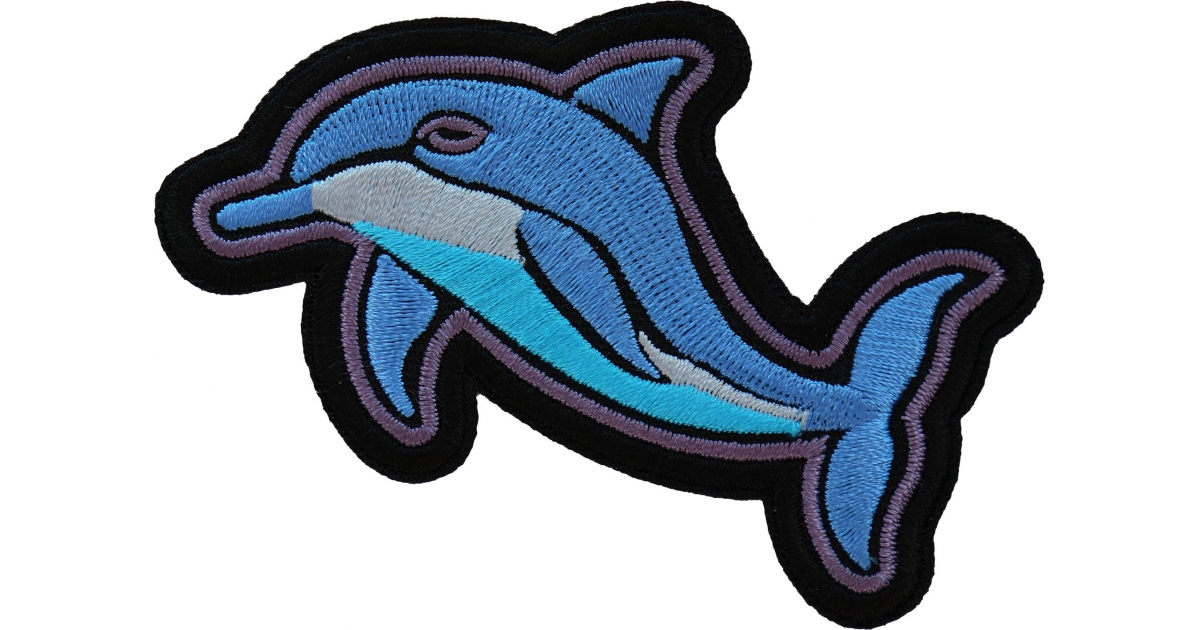 Dolphin Patch Embroidered by Ivamis Patches