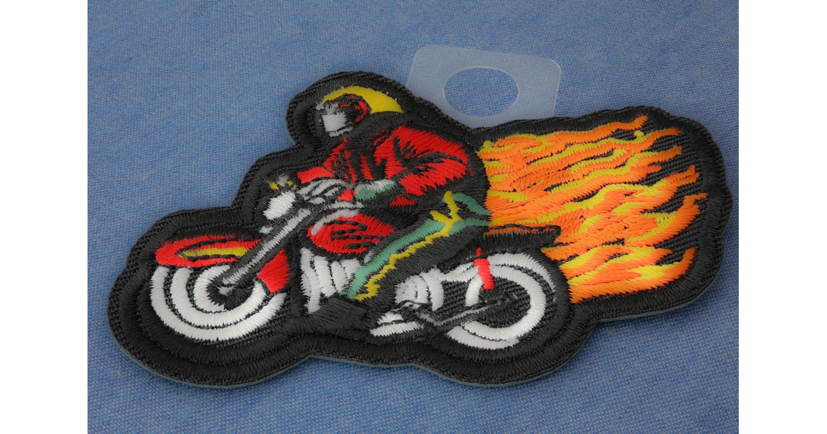 Firefighter Biker Patch, Motorcycle Patches by Ivamis Patches