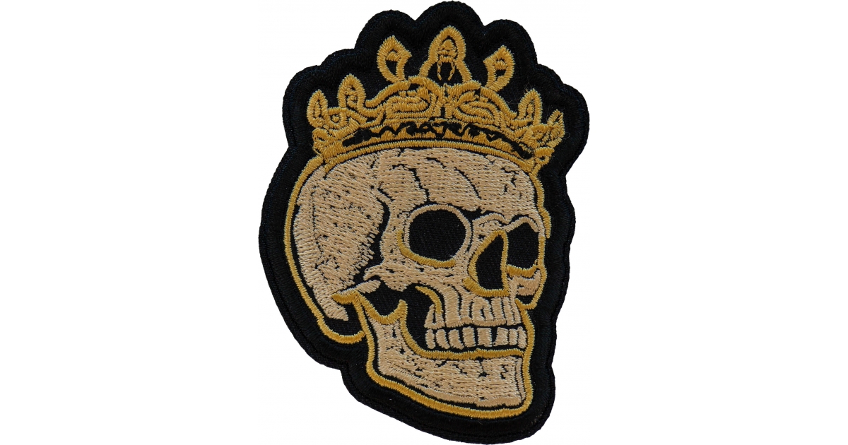 Crown Skull Patch, Skull Patches by Ivamis Patches