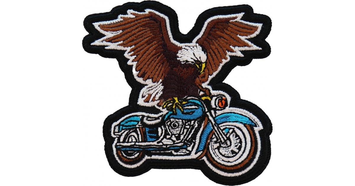 Eagle Biker Motorcycle Patch Embroidered by Ivamis Patches