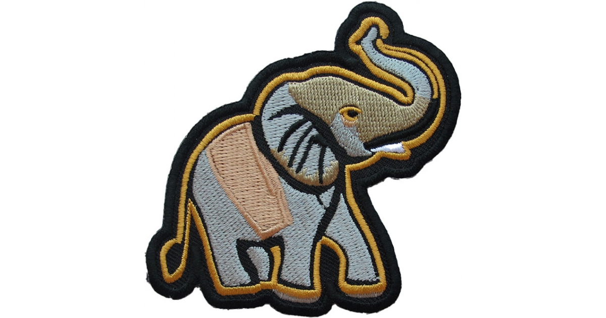 Elephant Patch Embroidered by Ivamis Patches