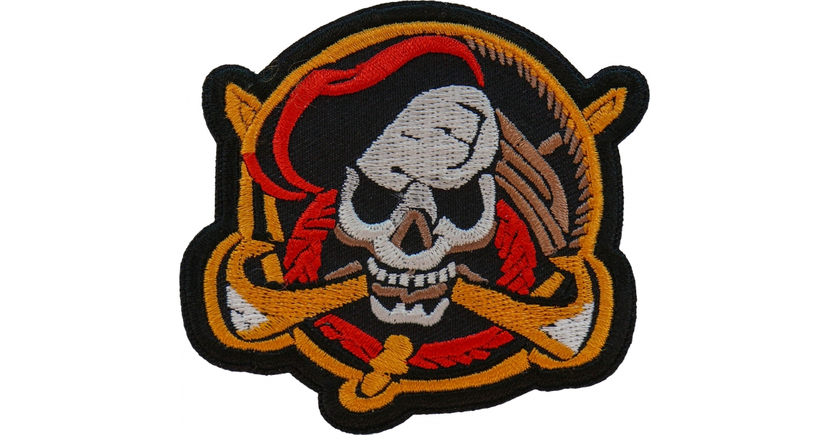 Skull Pirate Patch, Skull Patches by Ivamis Patches