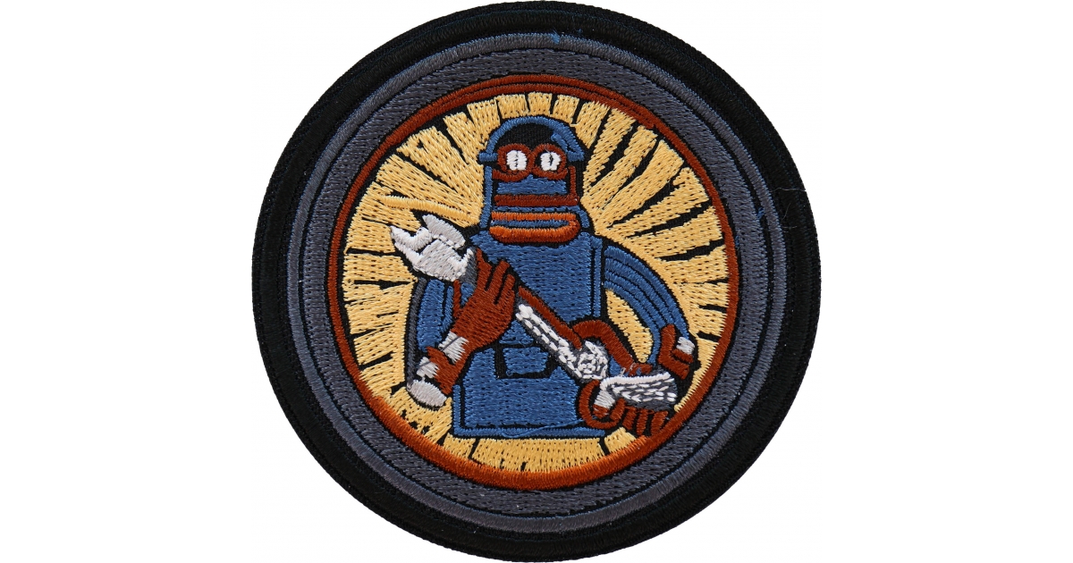 Mechanic Bot Patch, Iron on Patches by Ivamis Patches