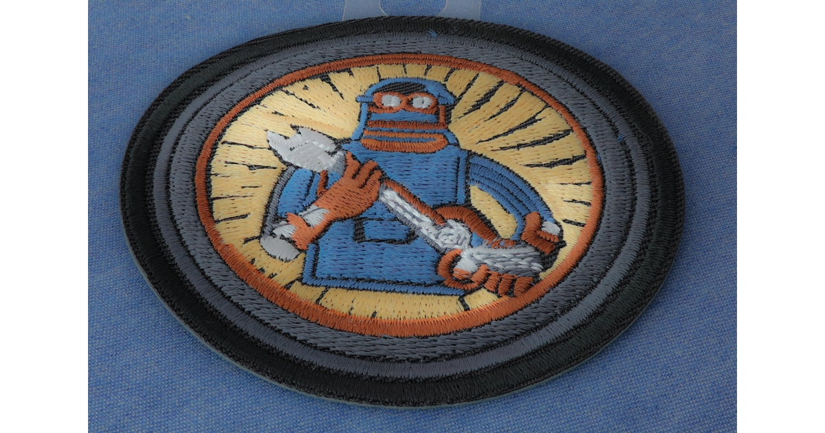 Mechanic Bot Patch, Iron on Patches by Ivamis Patches