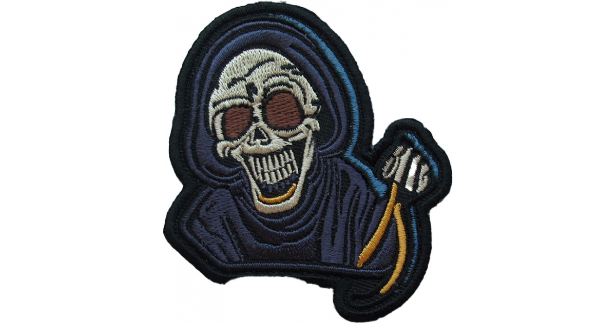 Laughing Reaper Patch Embroidered by Ivamis Patches