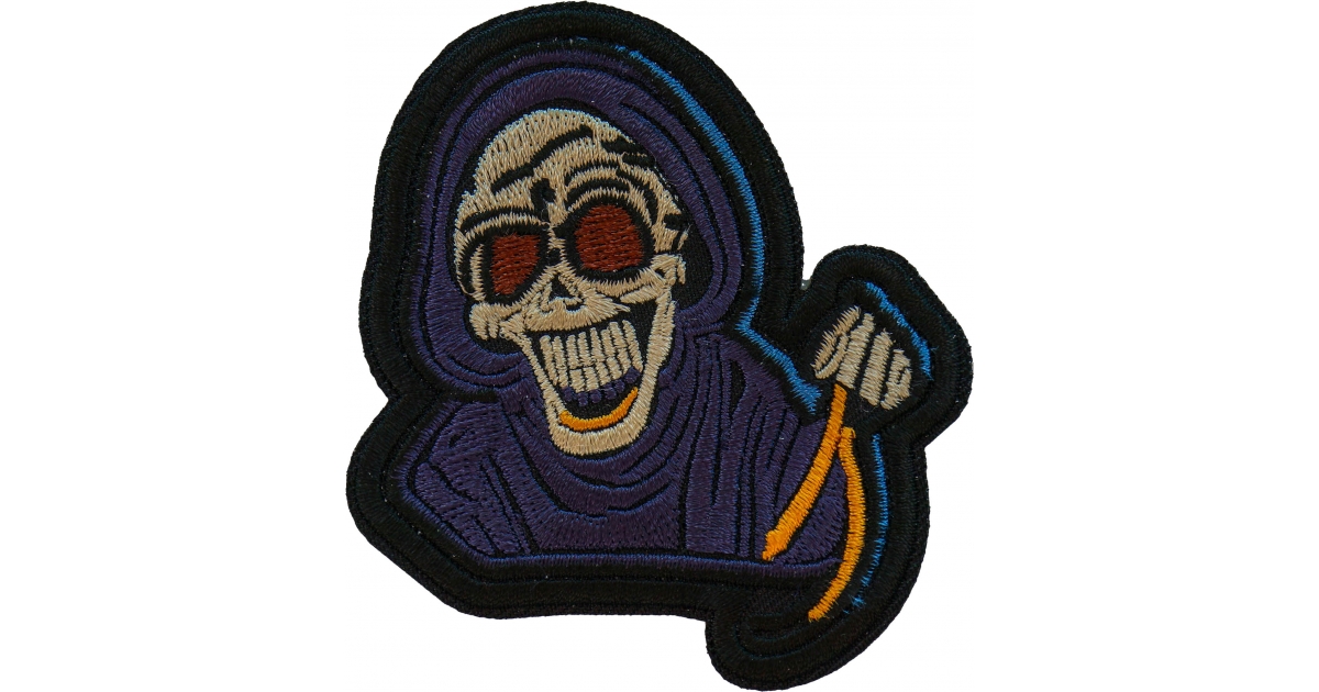 Laughing Reaper Patch, Skull Patches by Ivamis Patches