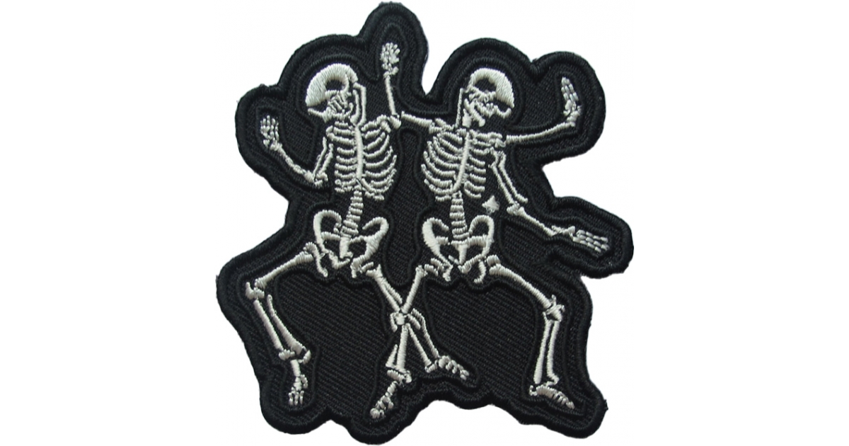 Dancing Skeletons Patch Embroidered by Ivamis Patches