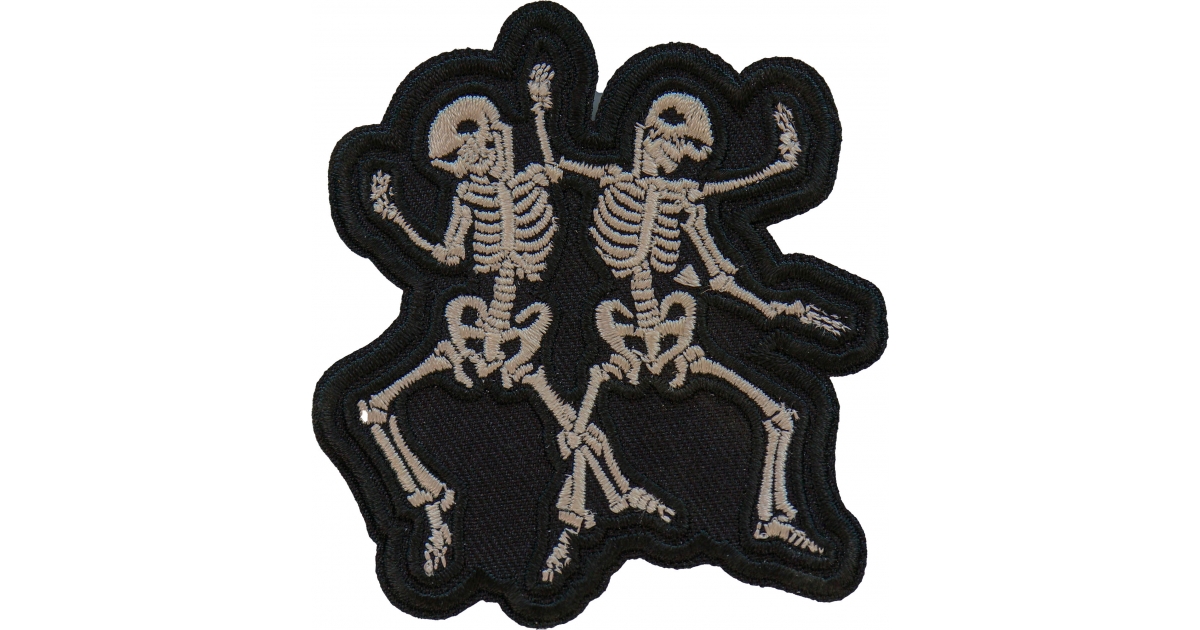 Dancing Skeletons Patch, Skull Patches by Ivamis Patches