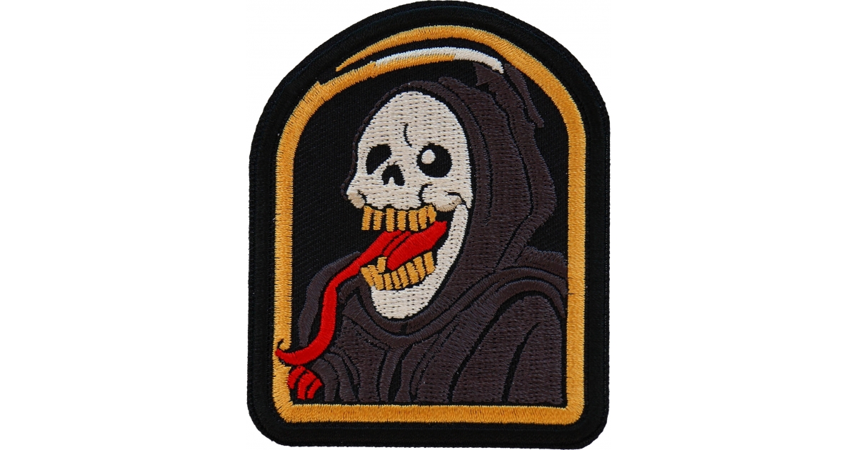 Tongue Reaper Patch, Skull Patches by Ivamis Patches