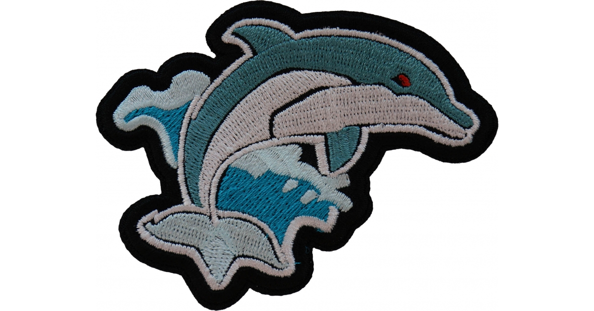 Ocean Dolphin Patch Embroidered by Ivamis Patches