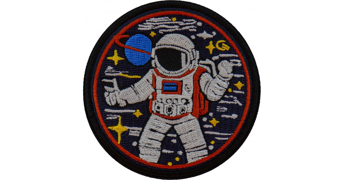 Cosmic Astronaut Patch, Iron on Patches by Ivamis Patches