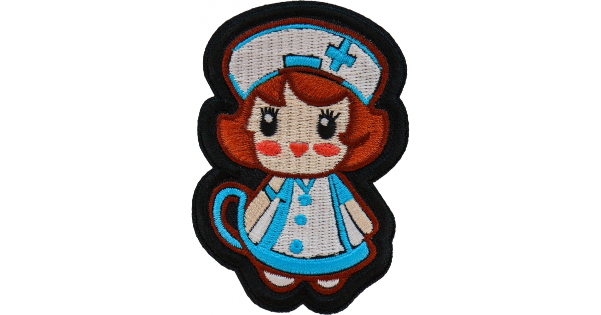 Lady Nurse Patch, Iron on Patches by Ivamis Patches
