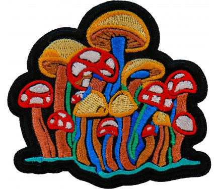 Magical Mushrooms Patch, Hippie Patches by Ivamis Patches