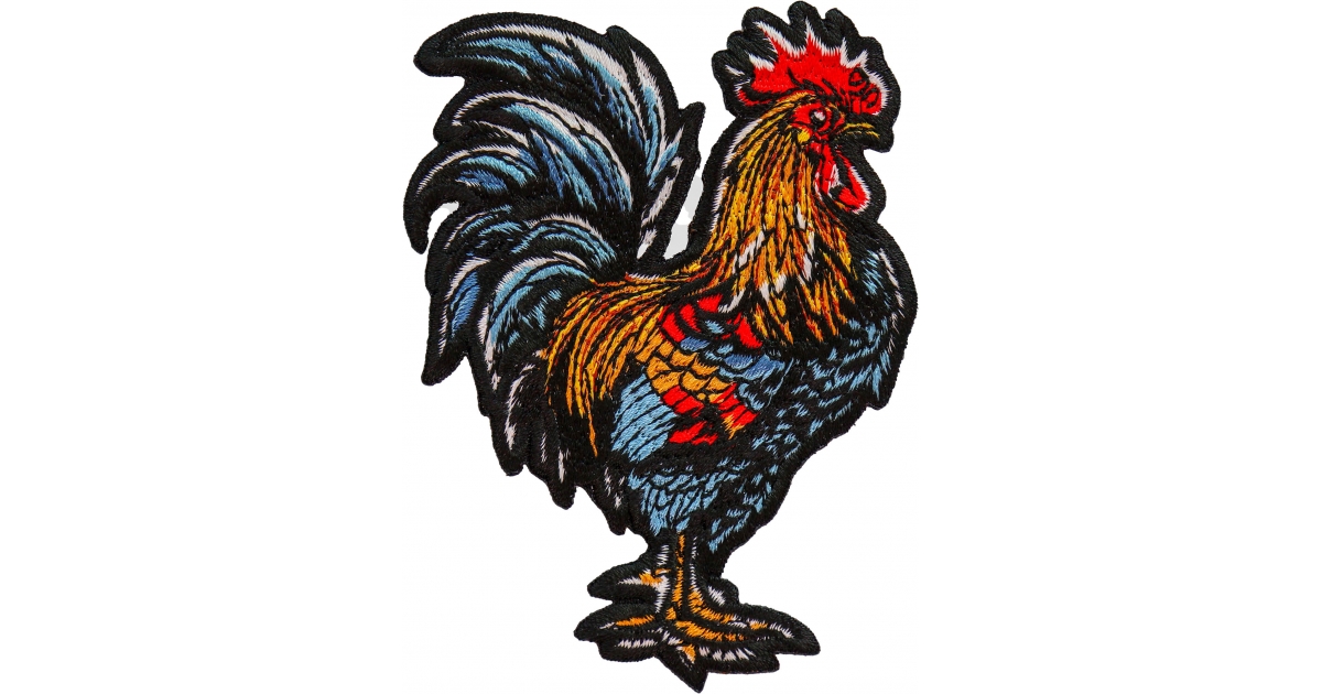 Rooster Cock Patch by Ivamis Patches