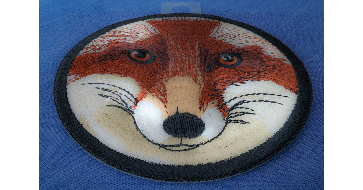 Fox Stare Round Patch by Ivamis Patches
