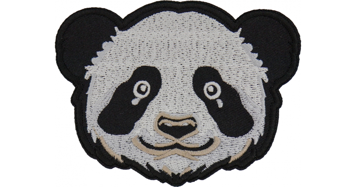 Panda Bear Patch - Iron on Bear Patches by Ivamis Patches
