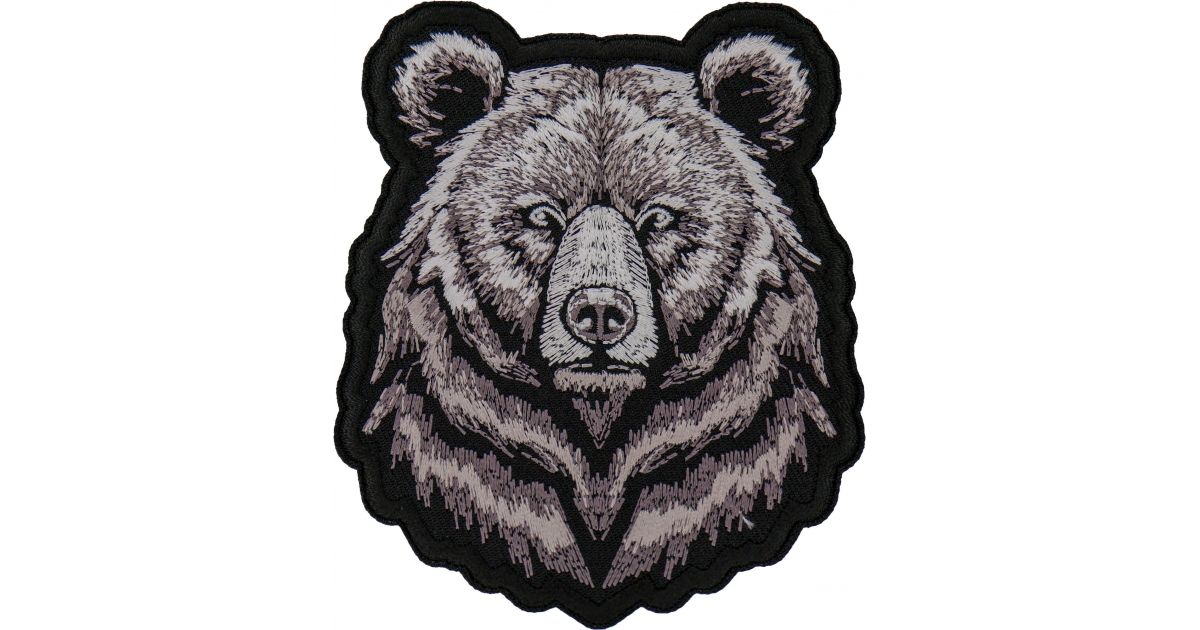 Bear Stare Patch - Iron on Bear Patches by Ivamis Patches