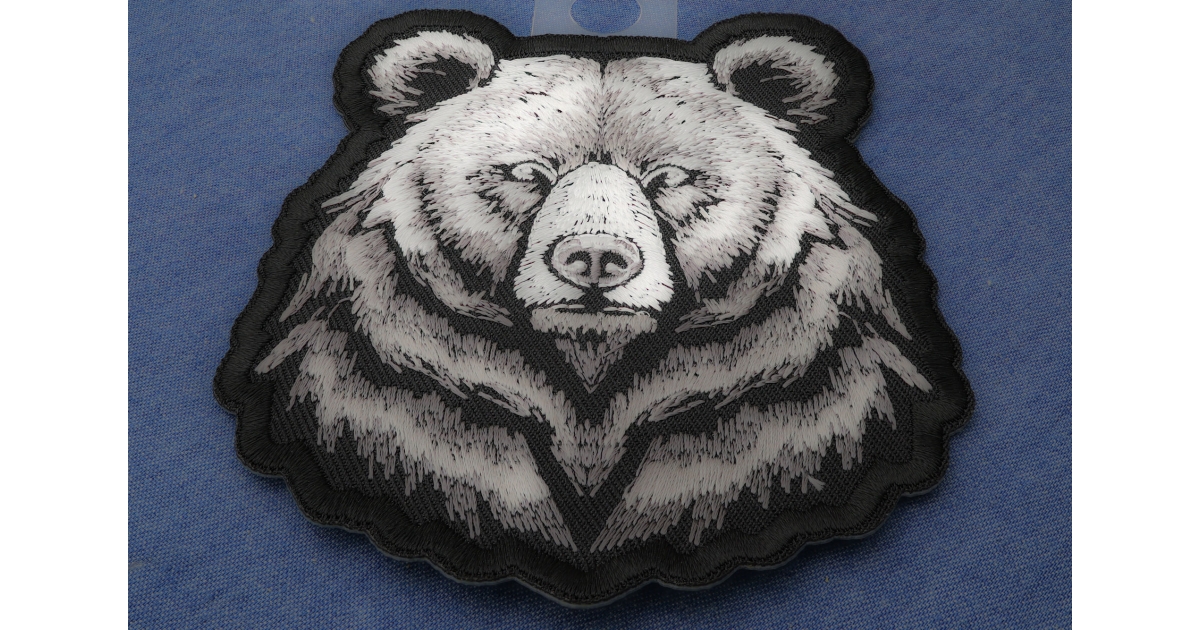 Bear Stare Patch - Iron on Bear Patches by Ivamis Patches