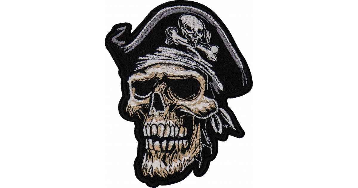 Dead Skull Pirate Patch, Skull Patches by Ivamis Patches