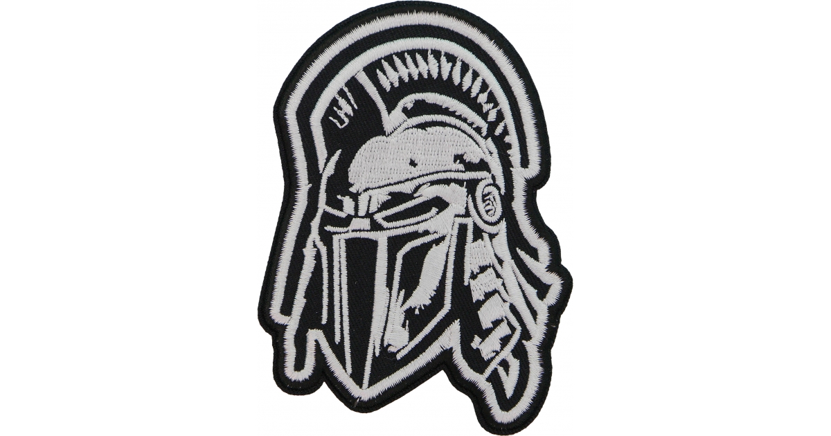 Spartan Helmet Patch - Iron on Novelty Patches by Ivamis Patches