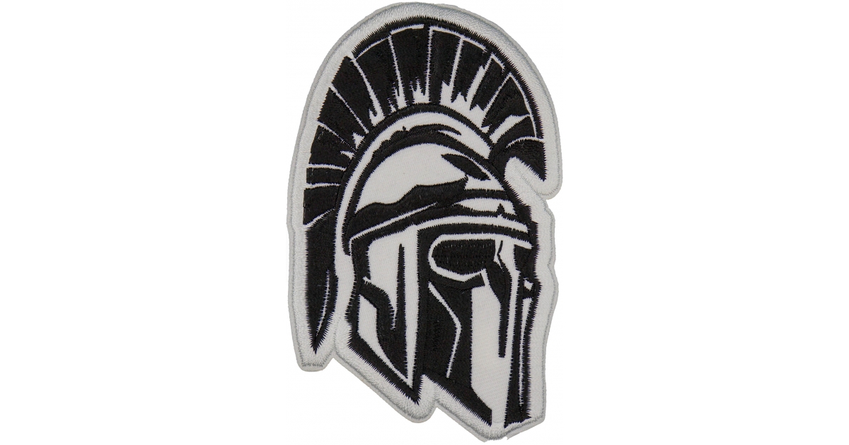 Spartan Helmet Patch - Iron on Novelty Patches by Ivamis Patches
