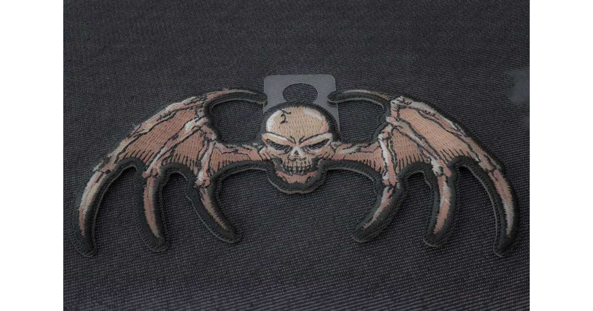 Bat Wings Skull Patch, Skull Patches by Ivamis Patches