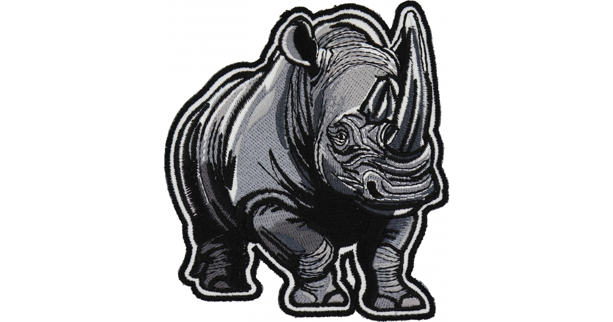Gray Rhino Patch by Ivamis Patches