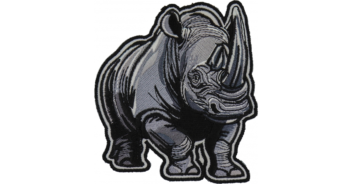 Gray Rhino Patch by Ivamis Patches