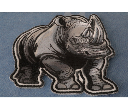 Gray Rhino Patch by Ivamis Patches