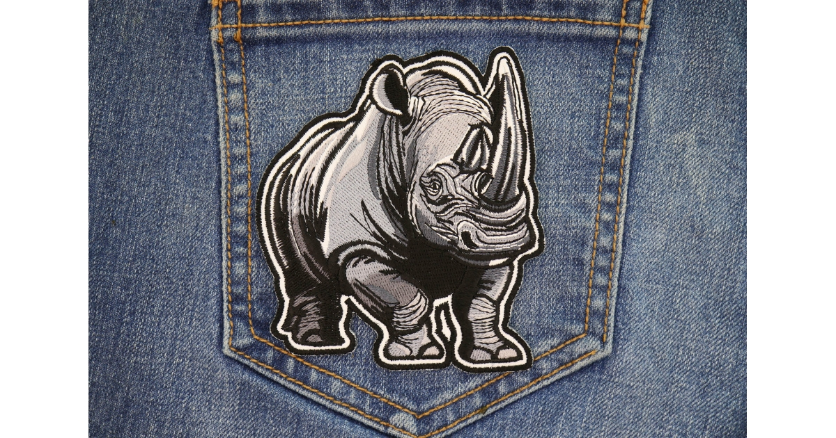 Gray Rhino Patch by Ivamis Patches