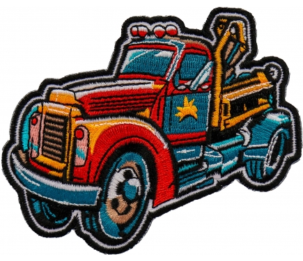 Tow Truck Patch - Iron on Novelty Patches by Ivamis Patches