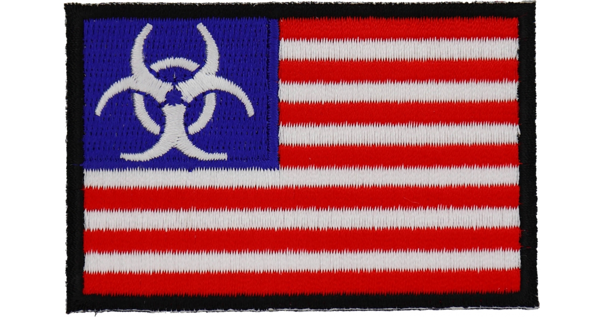 Biohazard US Flag Patch by Ivamis Patches