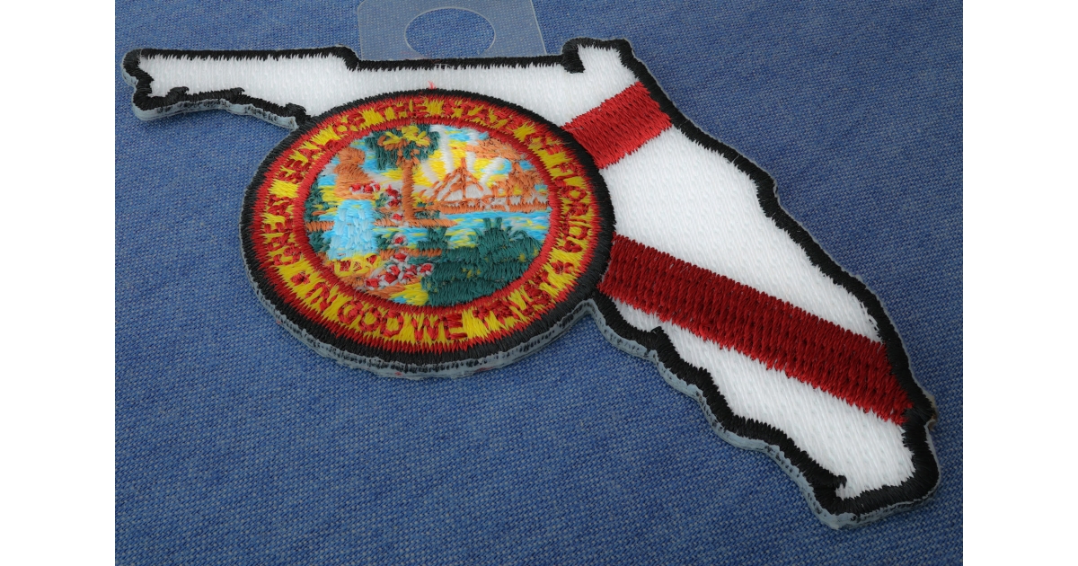Florida Patch with State Seal and Map by Ivamis Patches