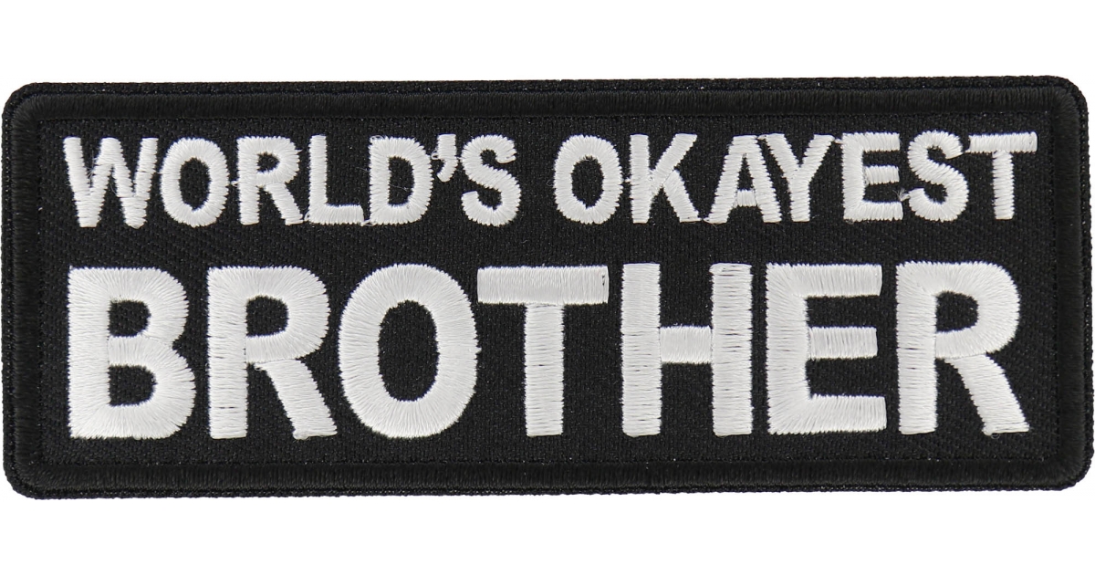 World's Okayest Brother Patch by Ivamis Patches