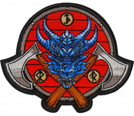 Viking Dragon and Axes Patch by Ivamis Patches