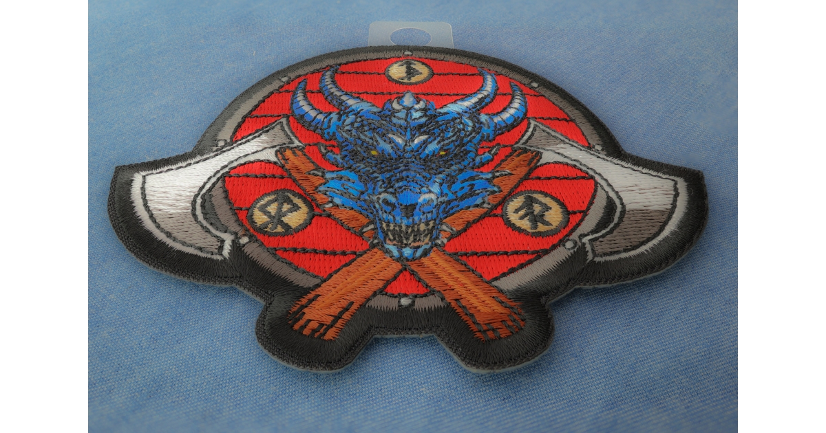Viking Dragon and Axes Patch by Ivamis Patches