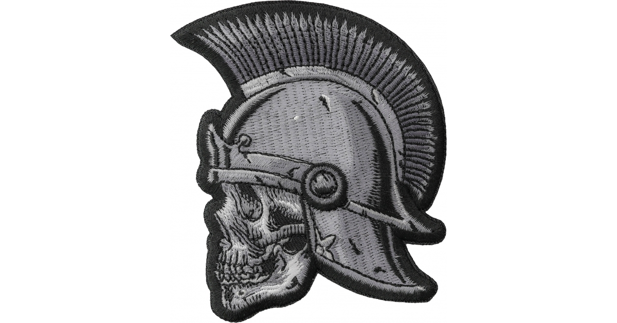 Roman Skull Patch by Ivamis Patches
