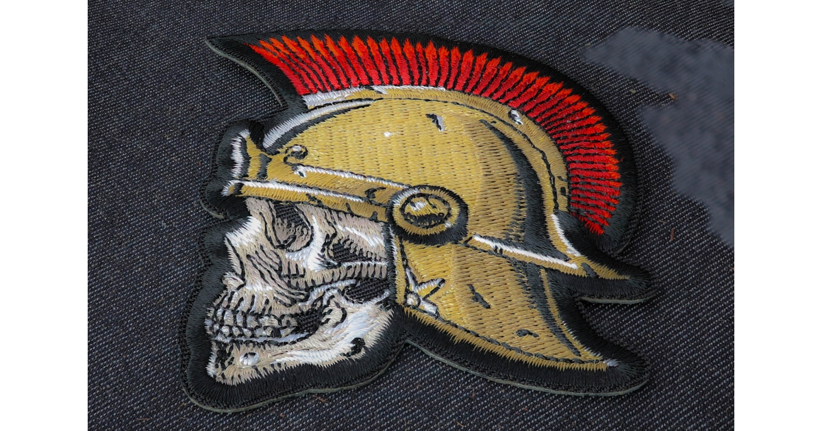 Roman Skull Soldier Patch by Ivamis Patches