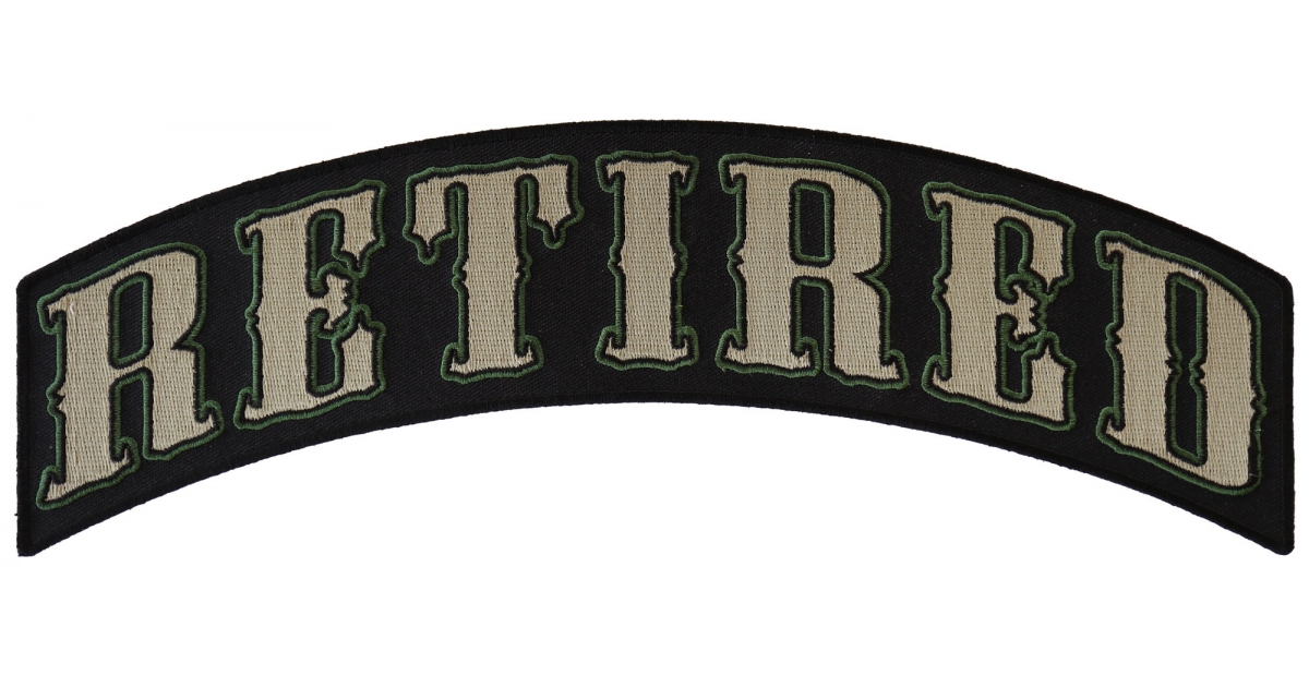 RETIRED Top Rocker Patch In Army Green Colors | Rocker Patches ...