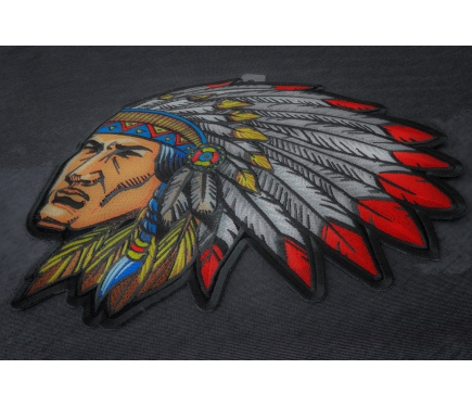 Indian Chief Patch, Large Indian Patches by Ivamis Patches