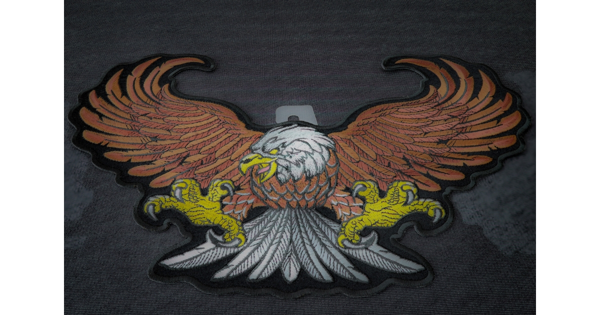 Sweeping Eagle Patch, Large Eagle Back Patches by Ivamis Patches