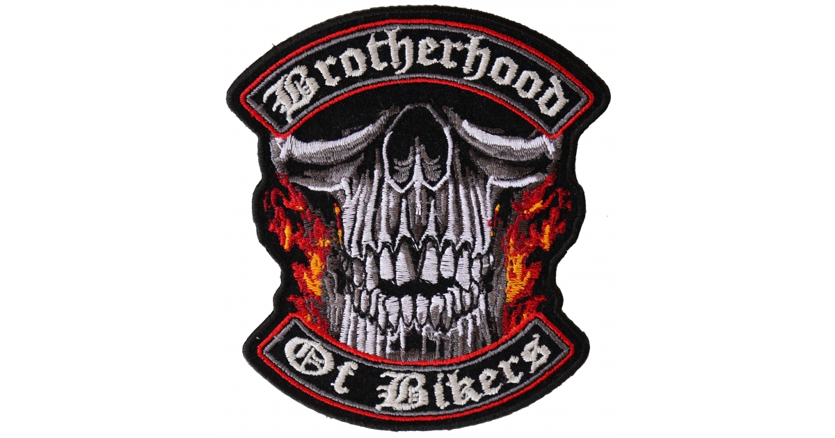 Small Brotherhood Of Bikers Vest Patch | Biker Patches -TheCheapPlace