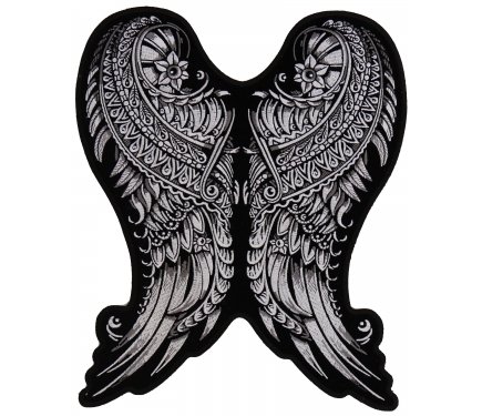 Angel Wings Large Back Patch Ornate Design - TheCheapPlace