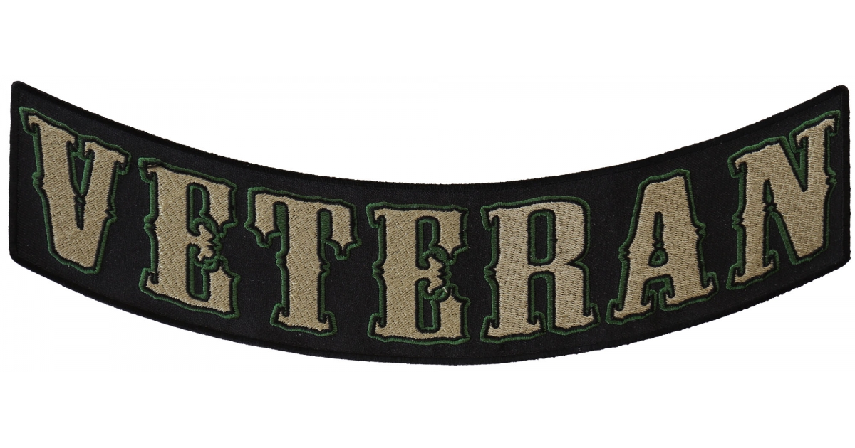 Veteran Patch, Large Rocker Patches by Ivamis Patches